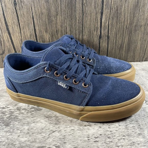 Vans | Shoes | Vans Pro Old Skool Suede Blue Sz 75 Men Low Athletic ...